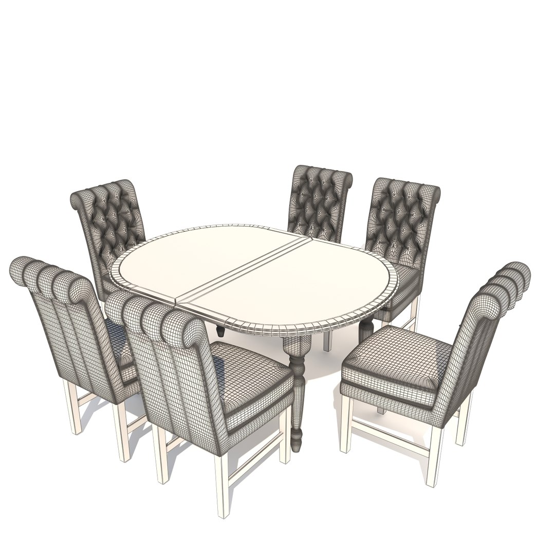 3D Model Soft Chair Arthur Table - TurboSquid 1197191