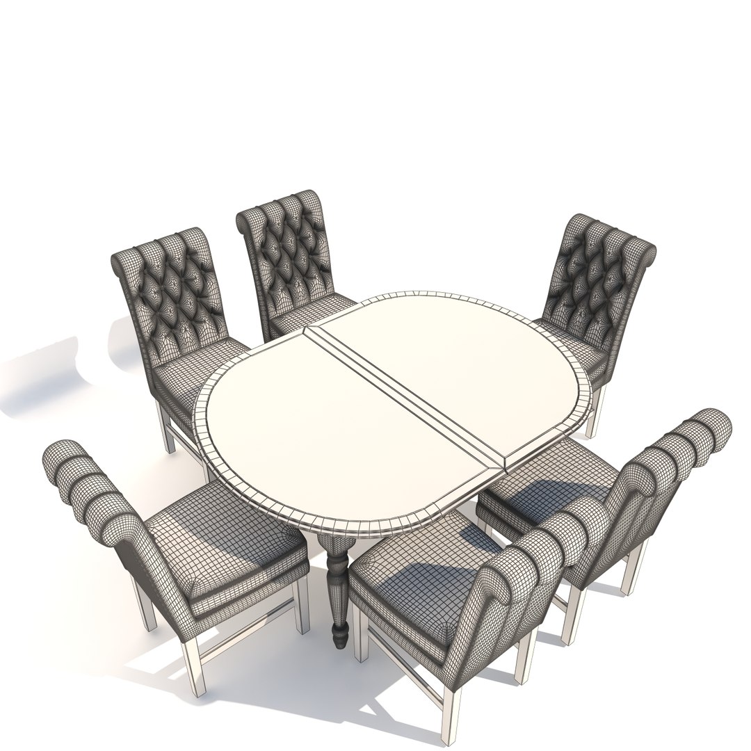 3D Model Soft Chair Arthur Table - TurboSquid 1197191