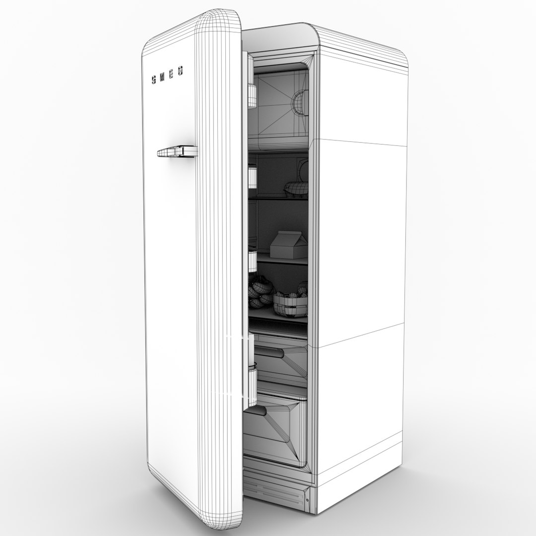 Blender smeg fridge fab28 3D model - TurboSquid 1482073