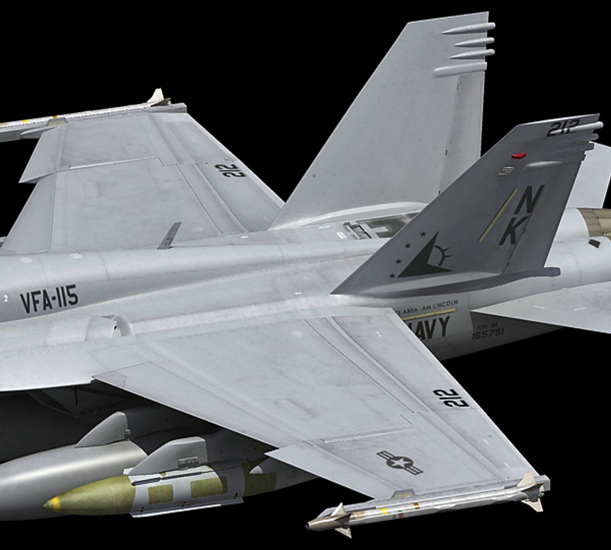 f a-18e super hornet 3d model