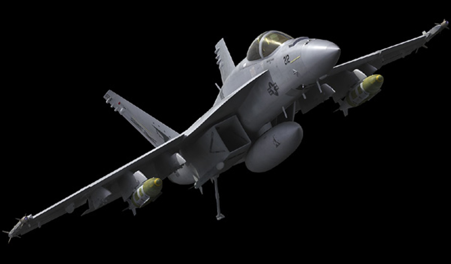 f a-18e super hornet 3d model