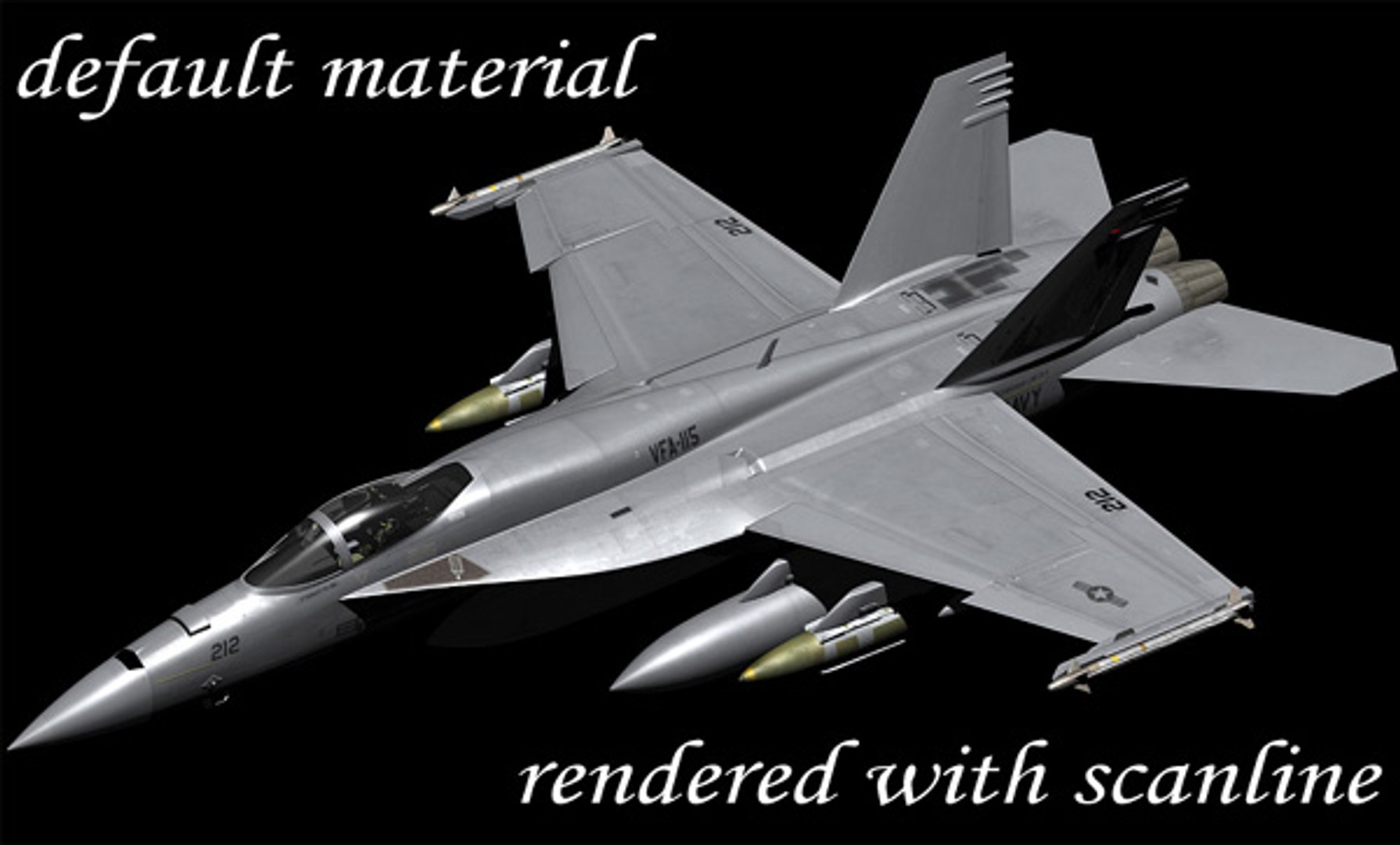 f a-18e super hornet 3d model