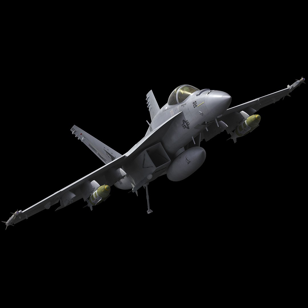 F A-18e Super Hornet 3d Model