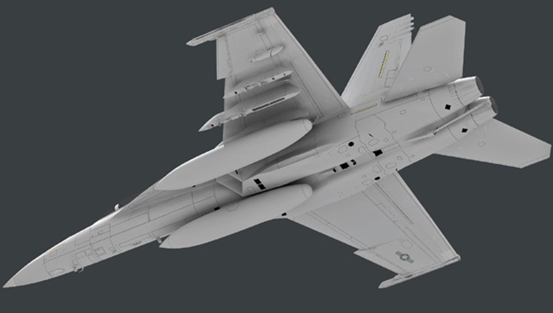 f a-18e super hornet 3d model
