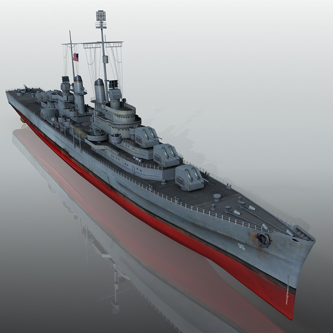 Uss Oakland Cl-95 Cl 3d Max