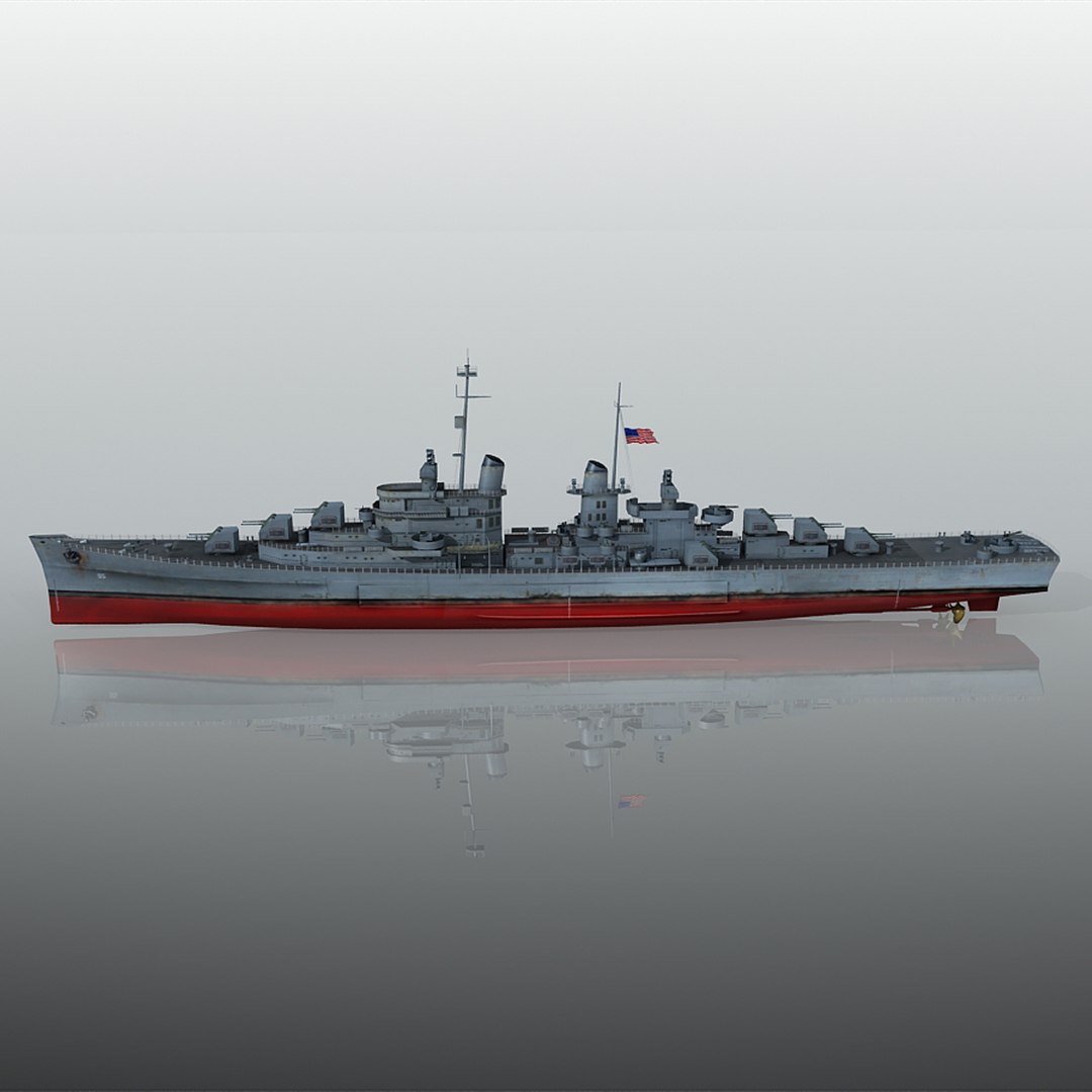 Uss Oakland Cl-95 Cl 3d Max
