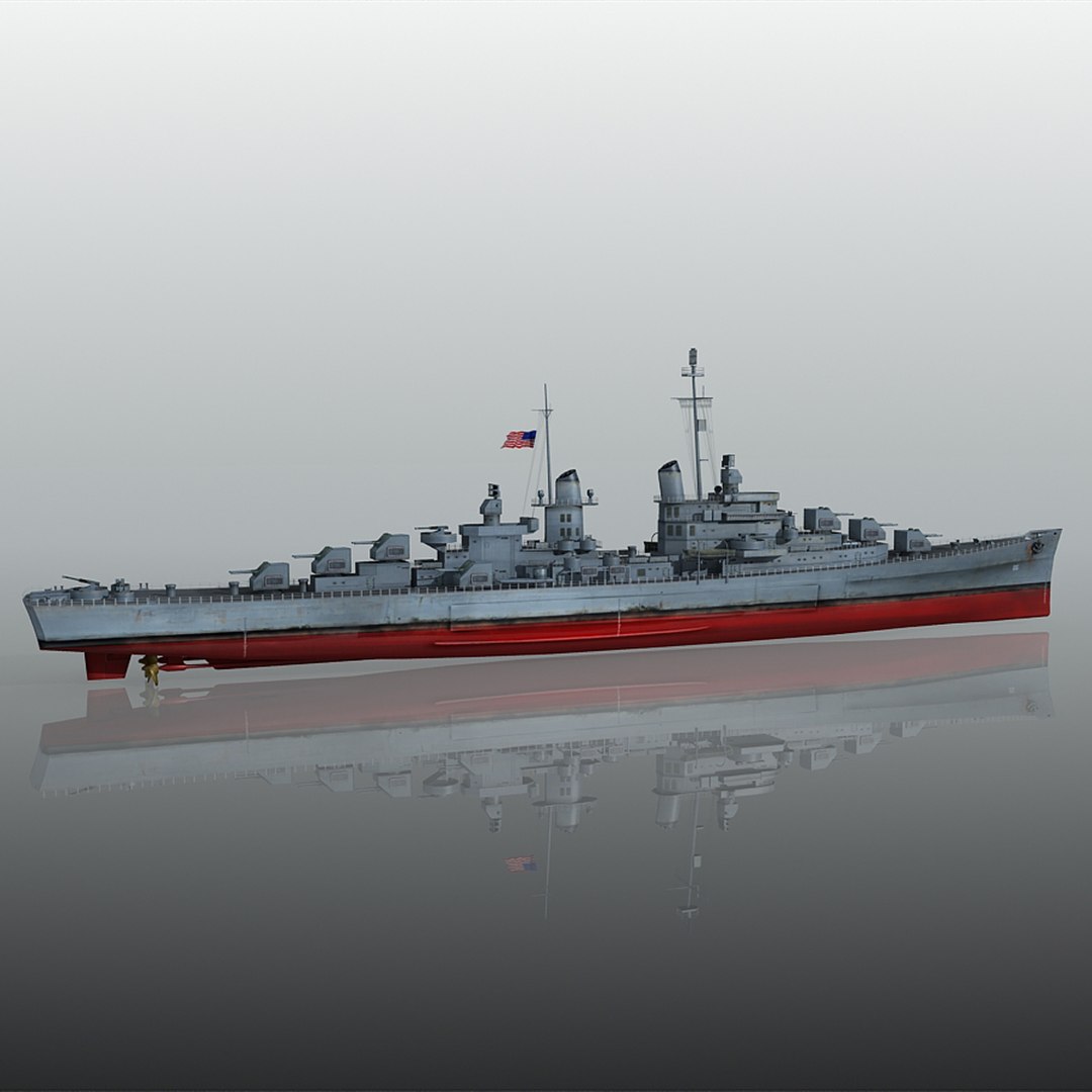 Uss Oakland Cl-95 Cl 3d Max