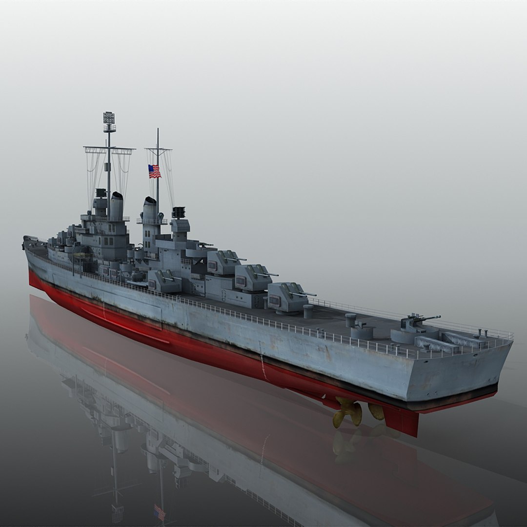 Uss Oakland Cl-95 Cl 3d Max