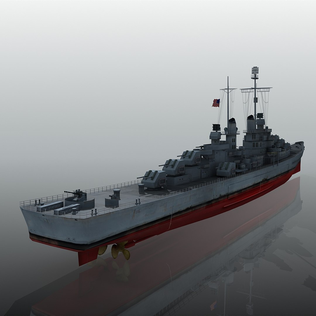 Uss Oakland Cl-95 Cl 3d Max