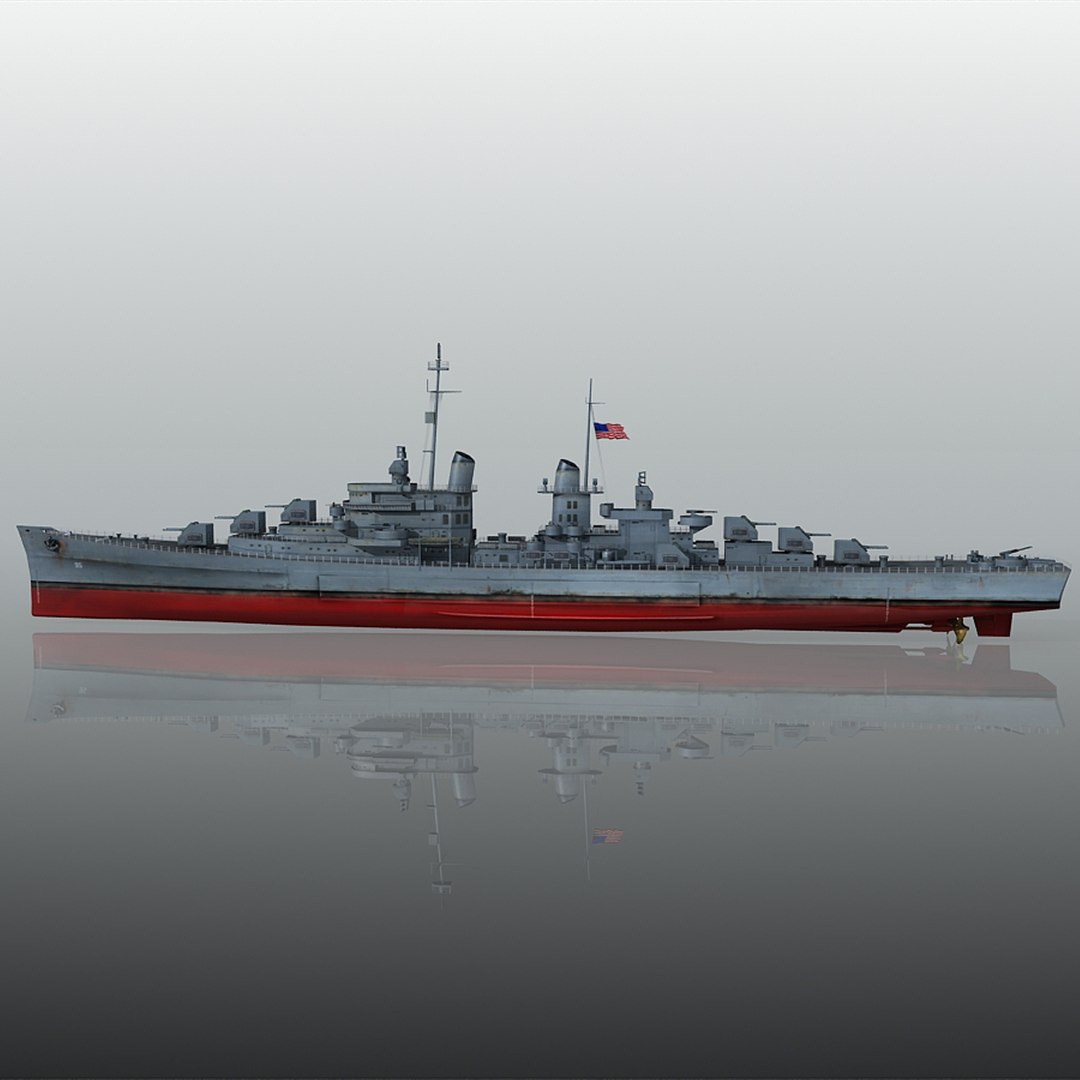 Uss Oakland Cl-95 Cl 3d Max