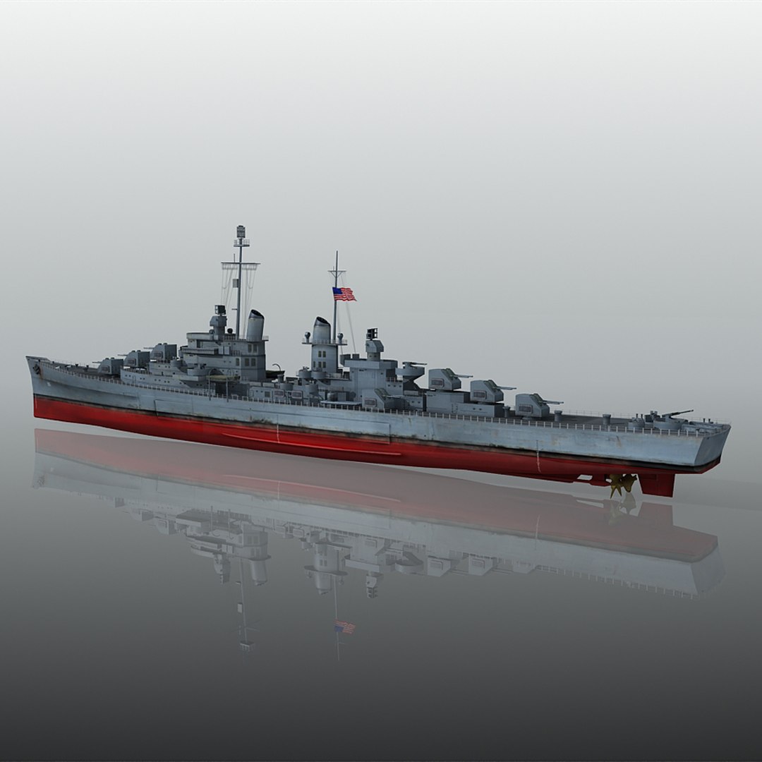 Uss Oakland Cl-95 Cl 3d Max
