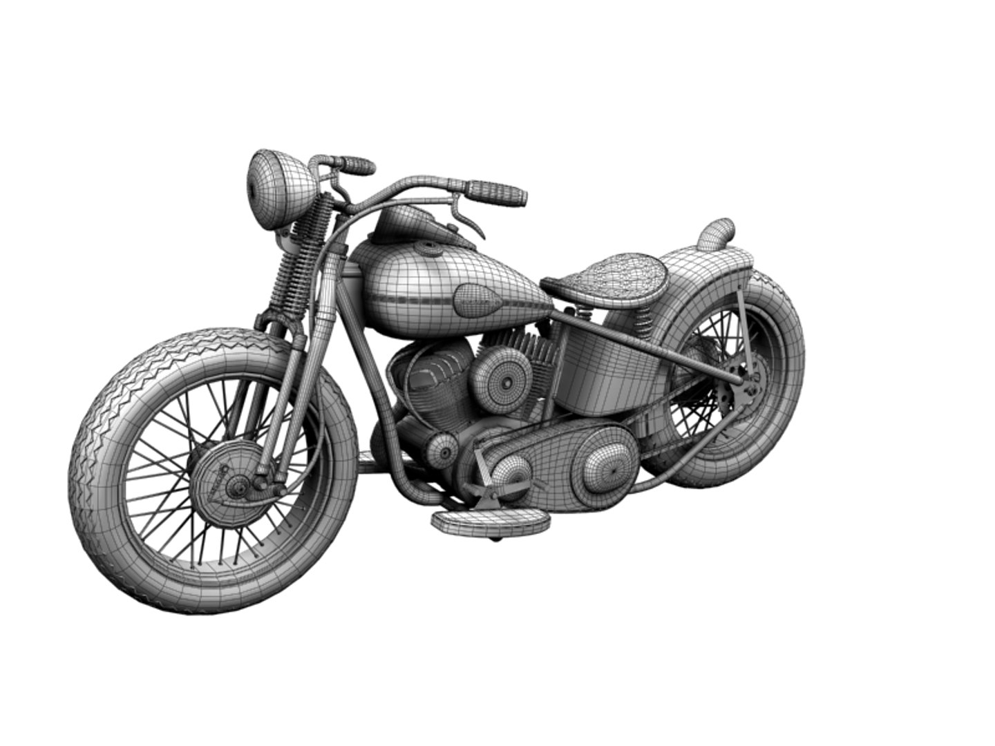Dxf Harley-davidson Wla Bobber 1945