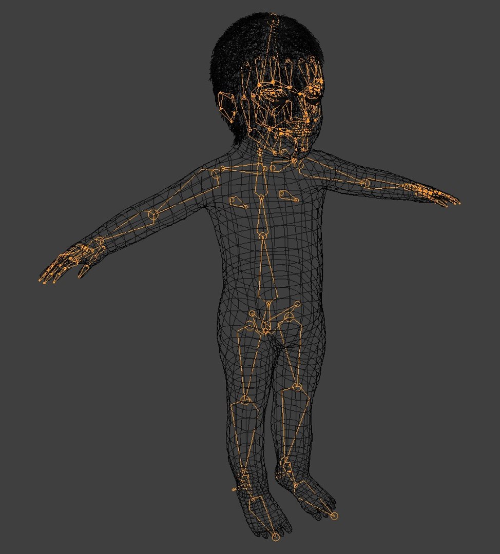 3D Child Rigged Low-poly - TurboSquid 1813915