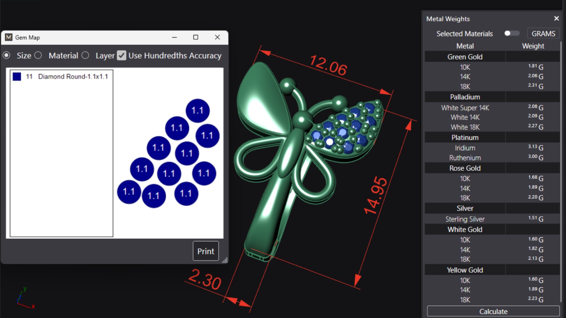 3D 3dm stl butterfly earring printable jewelry model 3D model 3D print ...