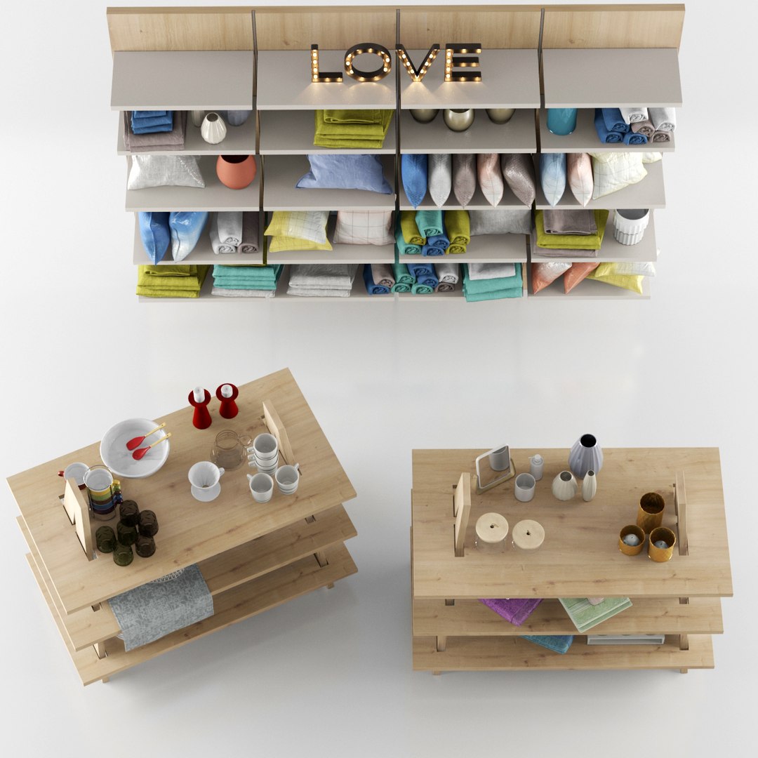 Display Stand Shop 3d Model