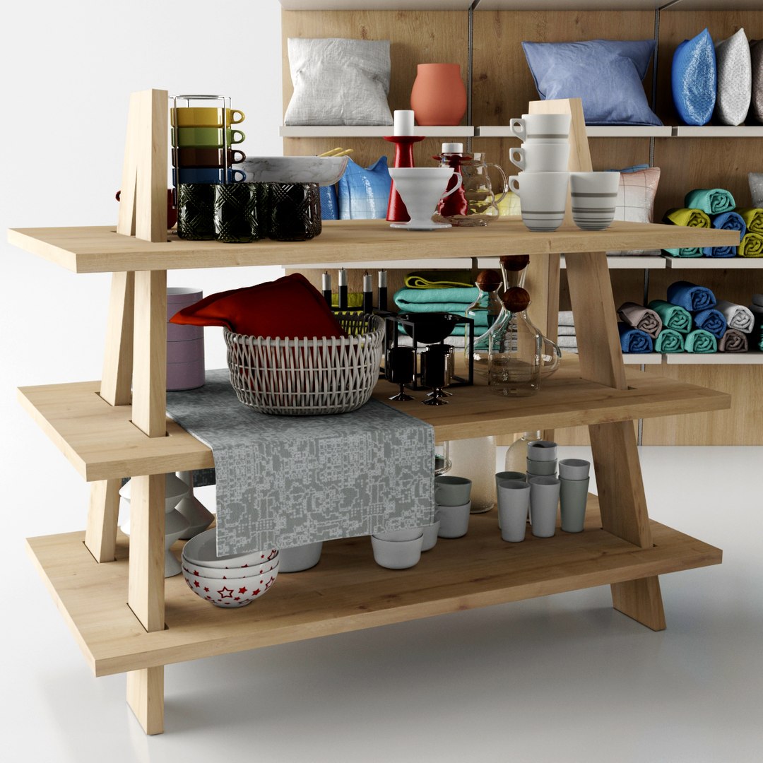 Display Stand Shop 3d Model