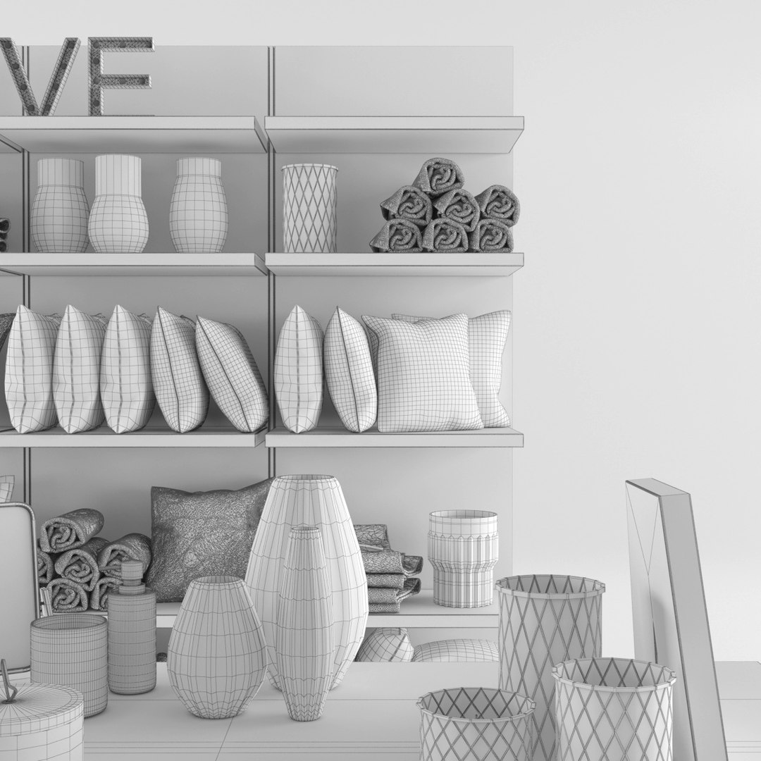 Display Stand Shop 3d Model