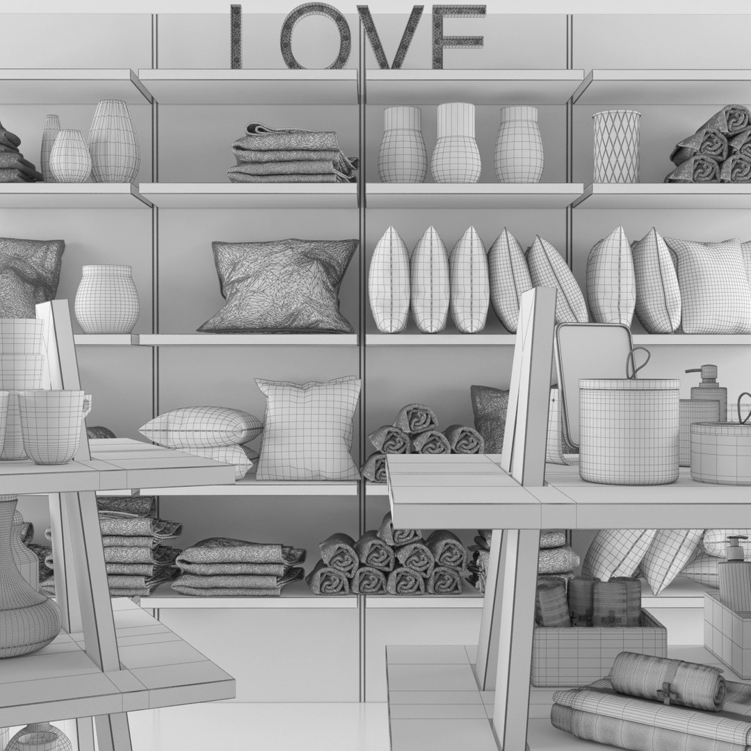 Display Stand Shop 3d Model