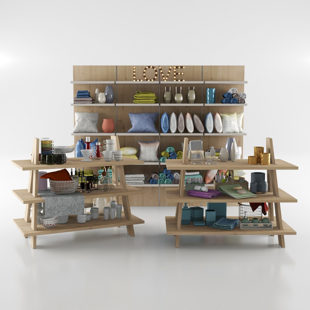 Display Stand Shop 3d Model