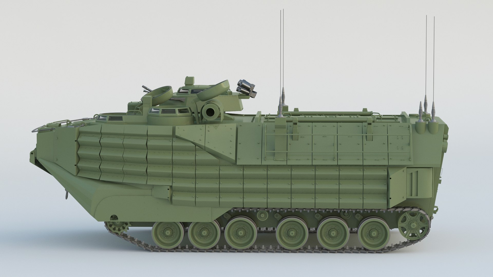 3D AAVP-7A1 Assault Amphibious Vehicle model - TurboSquid 1921294