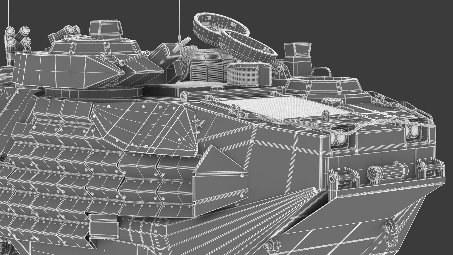 3D AAVP-7A1 Assault Amphibious Vehicle model - TurboSquid 1921294