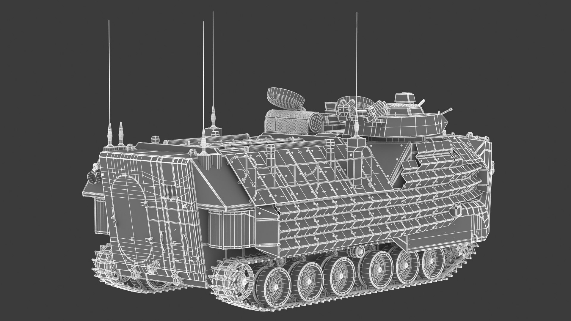 3D AAVP-7A1 Assault Amphibious Vehicle model - TurboSquid 1921294