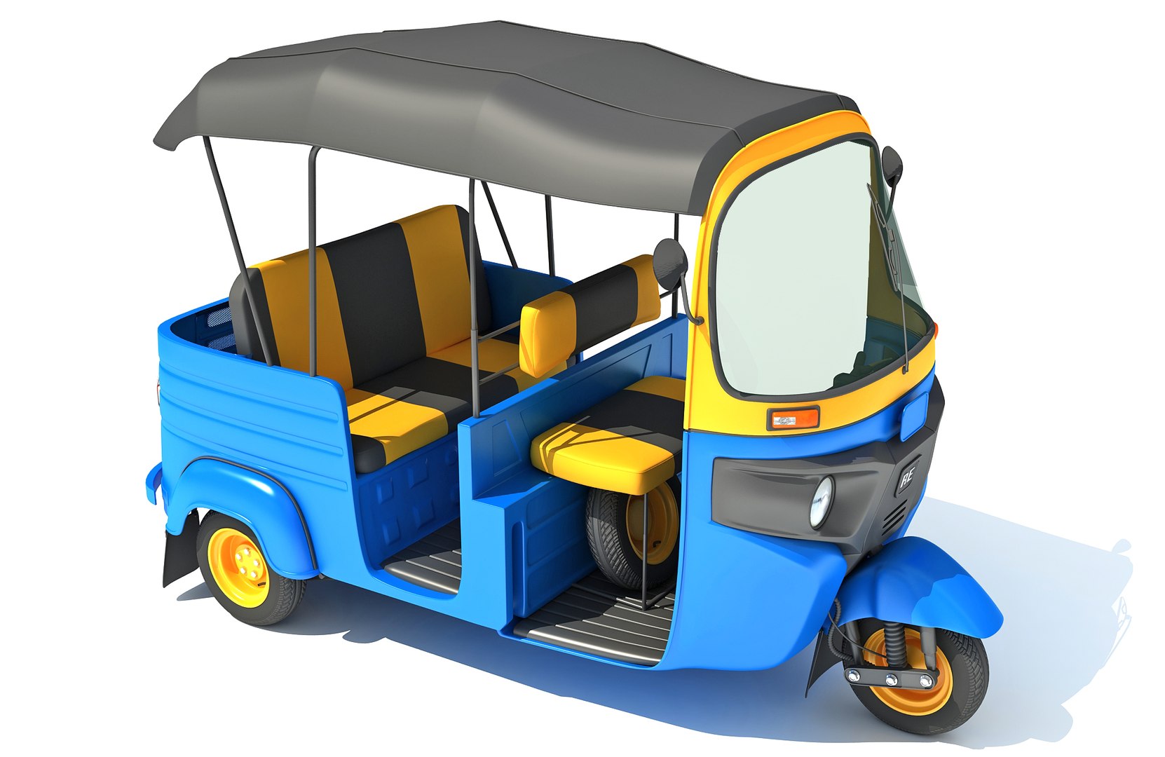 Auto Rickshaw Mini Taxi 3D Model - TurboSquid 1426675