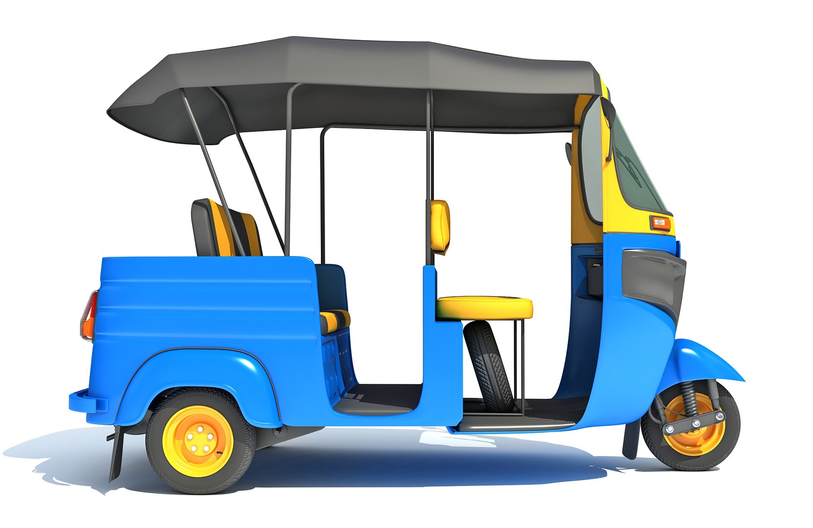Auto Rickshaw Mini Taxi 3D Model - TurboSquid 1426675