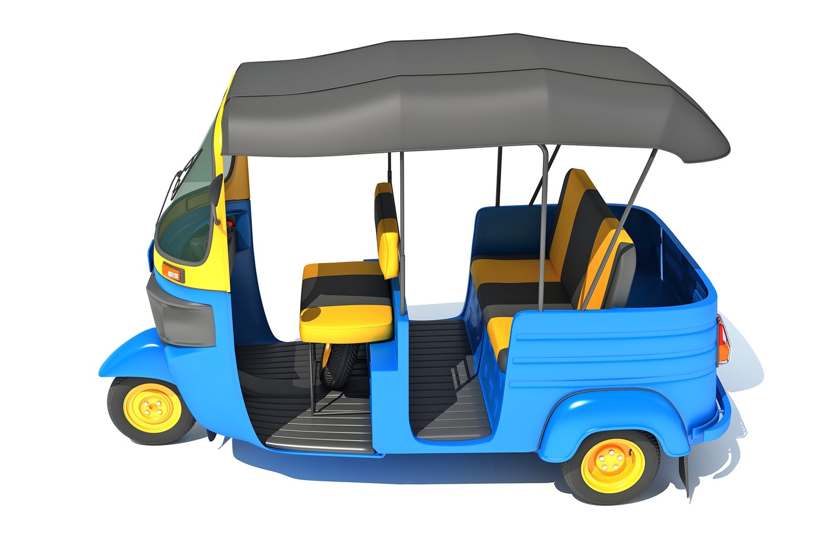 Auto Rickshaw Mini Taxi 3D Model - TurboSquid 1426675