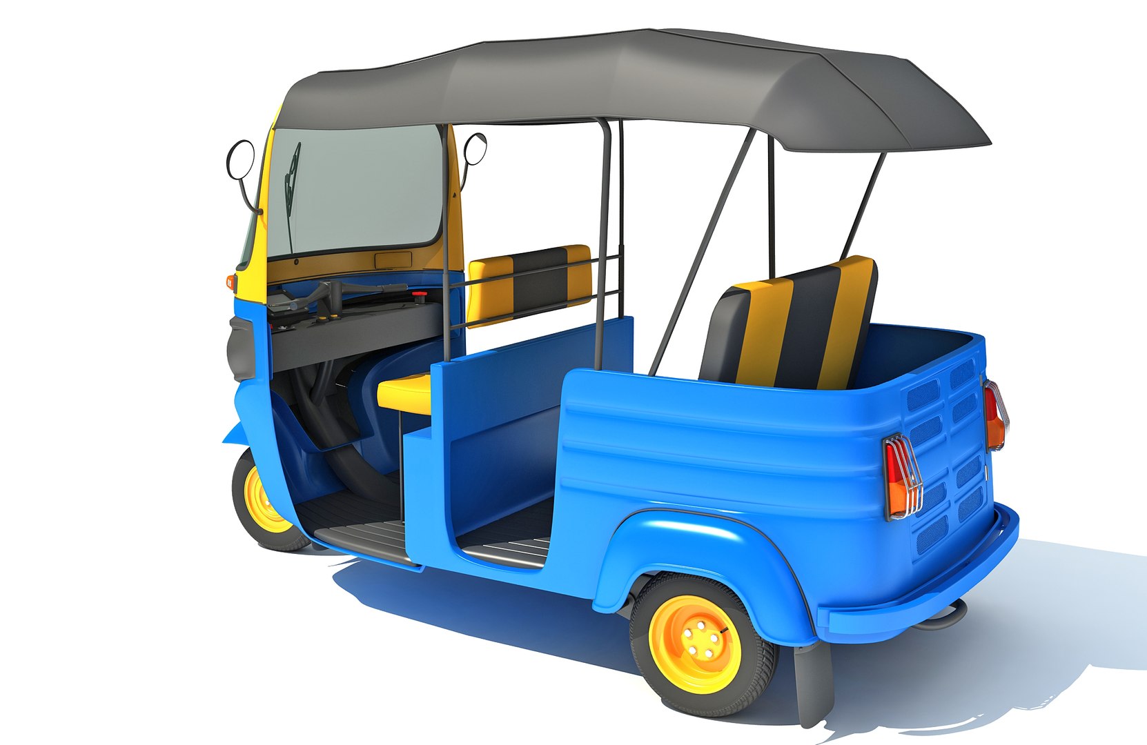 Auto Rickshaw Mini Taxi 3D Model - TurboSquid 1426675