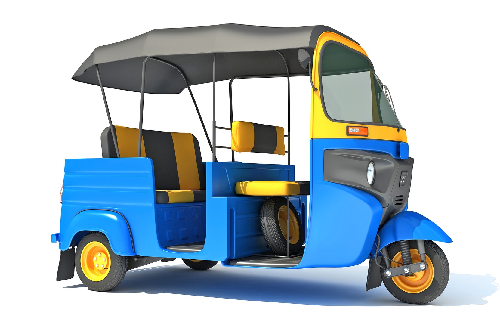 Auto Rickshaw Mini Taxi 3D Model - TurboSquid 1426675