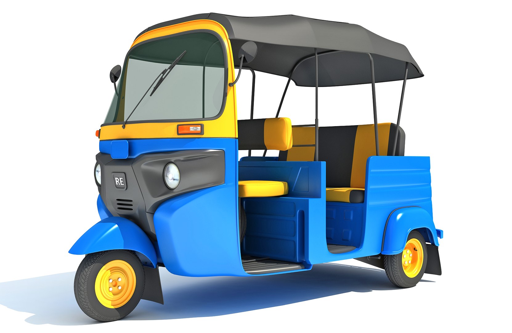 Auto Rickshaw Mini Taxi 3D Model - TurboSquid 1426675