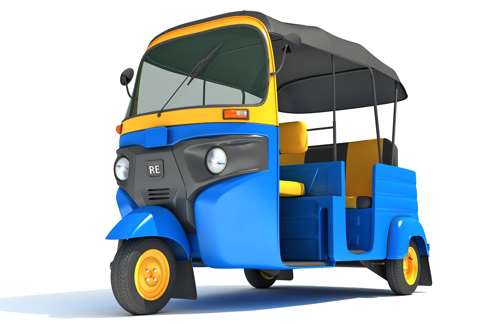 Auto Rickshaw Mini Taxi 3D Model - TurboSquid 1426675