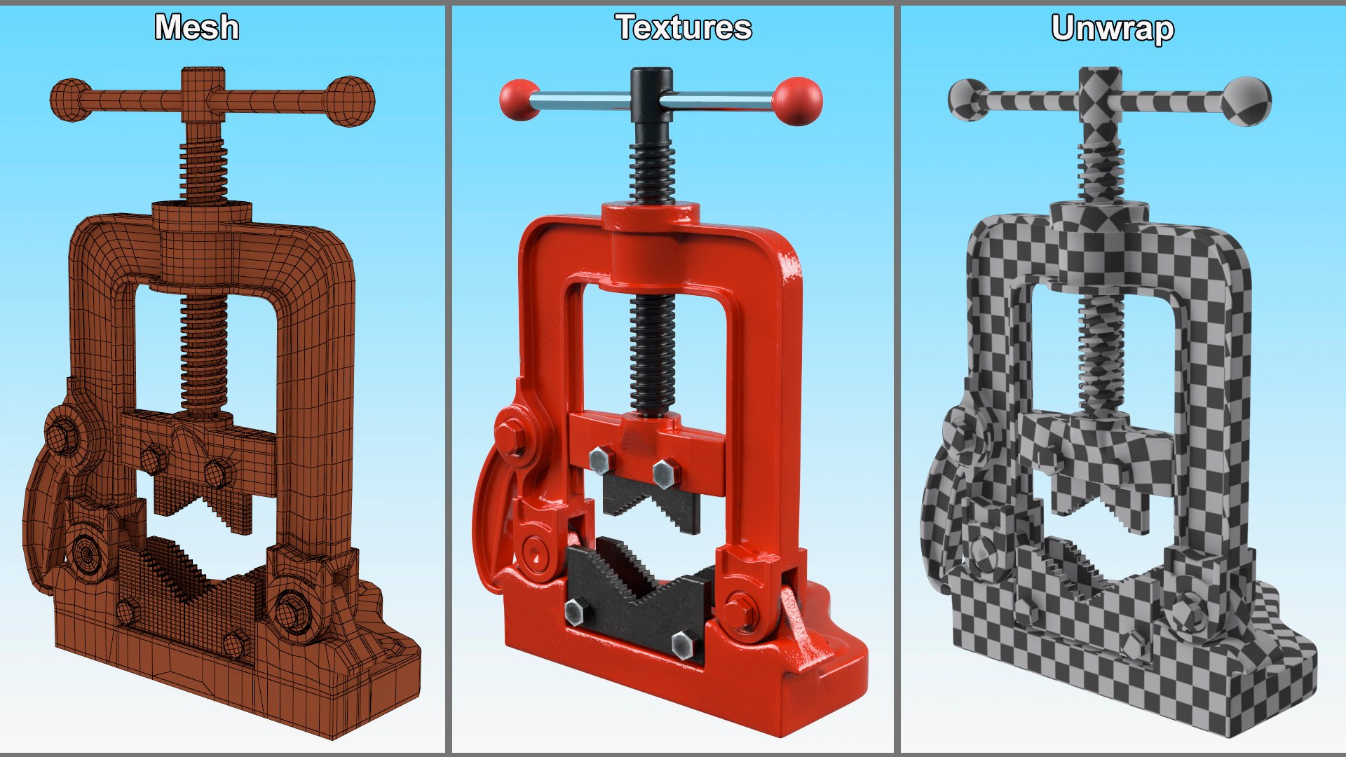 Pipe Vise New 3D Model - TurboSquid 2396201