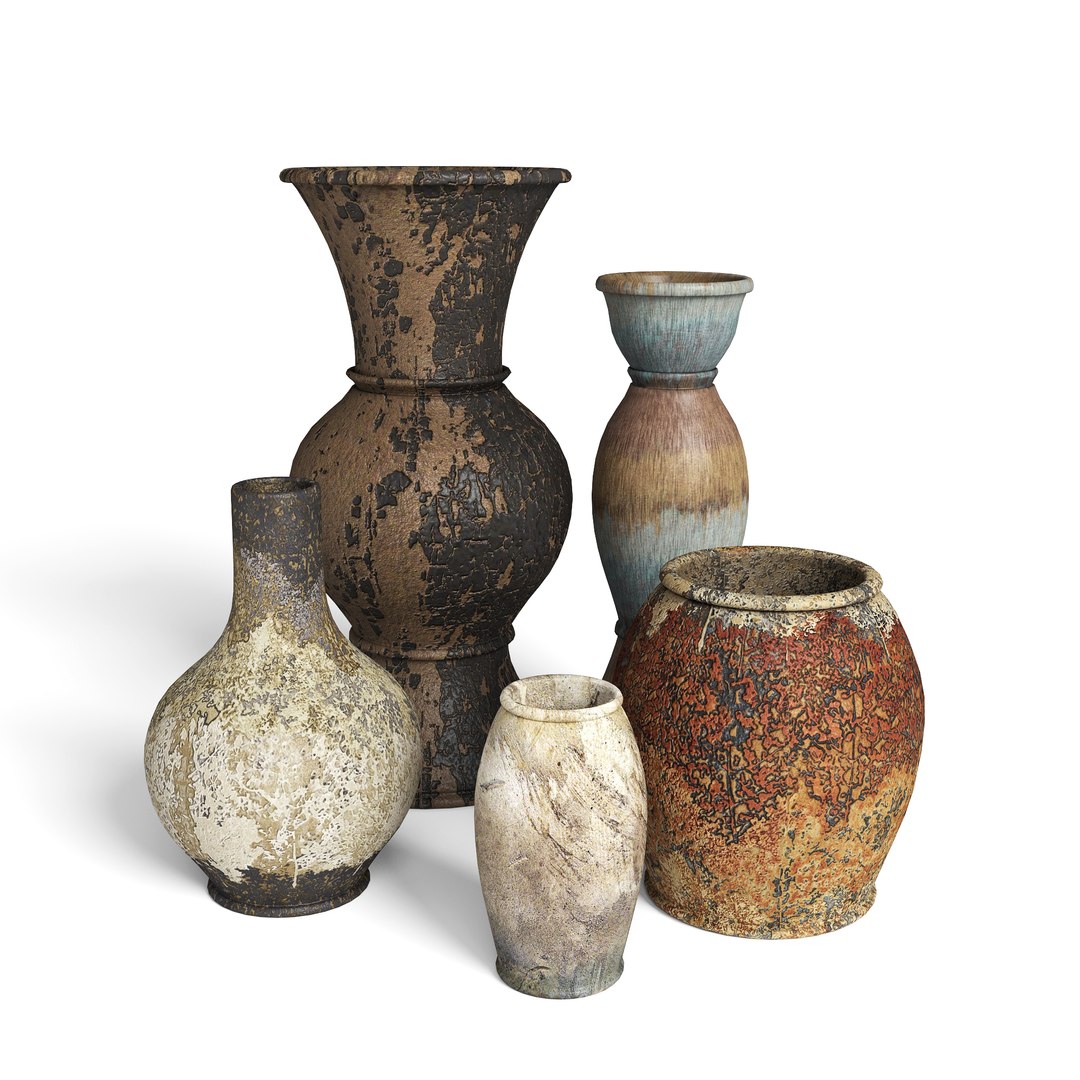 3D Old Rustic Decor Vase Model - TurboSquid 1198180