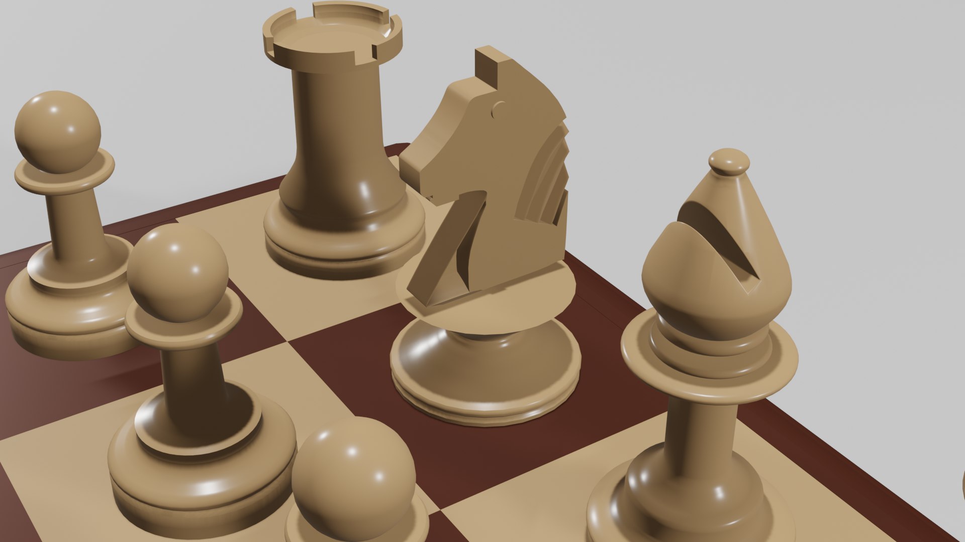 Classic Chess Pieces Set 3D Model 3D Model - TurboSquid 2148629