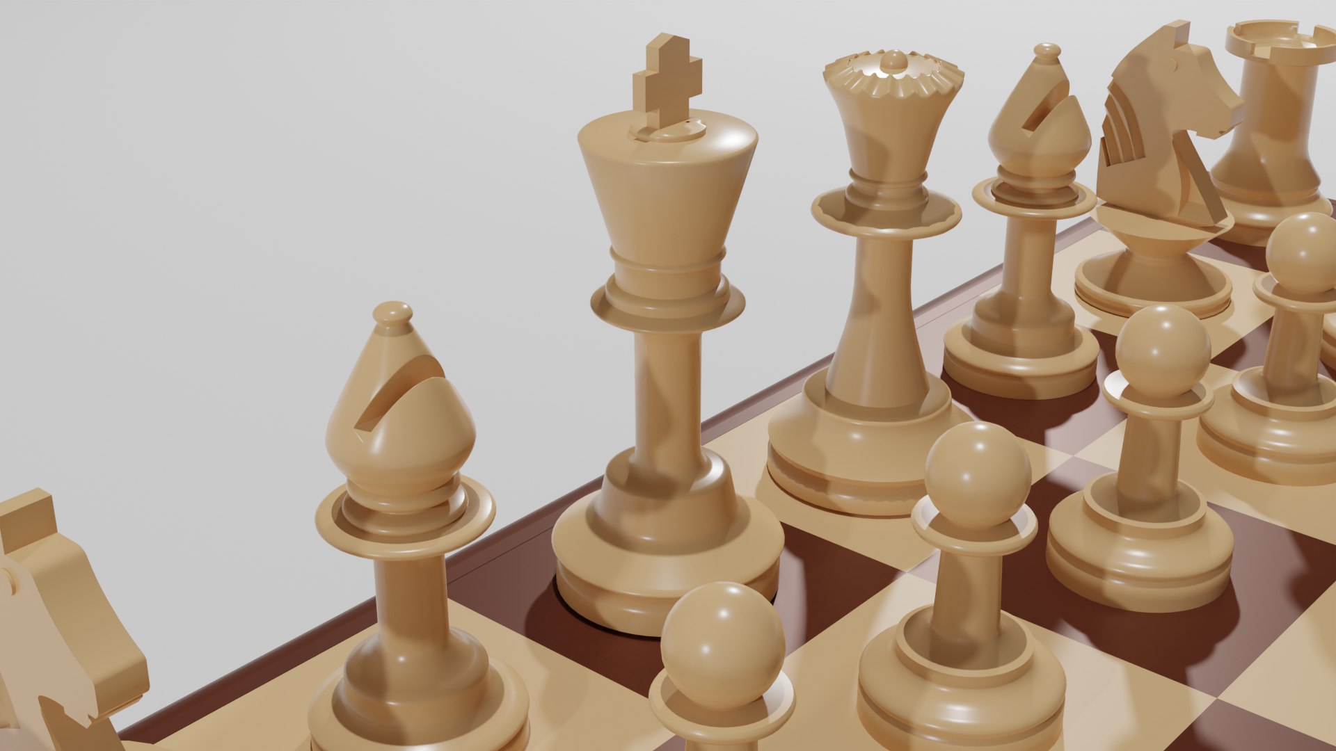 Classic Chess Pieces Set 3D Model 3D Model - TurboSquid 2148629