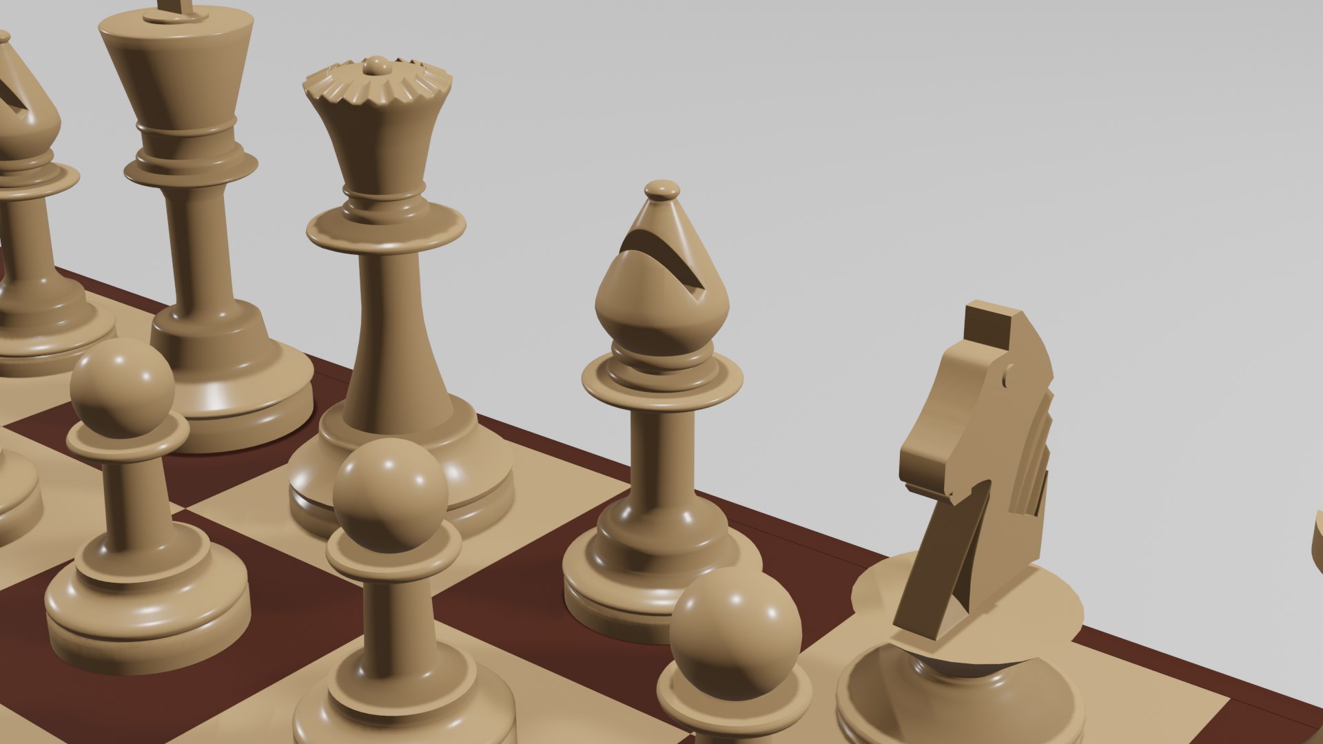 Classic Chess Pieces Set 3D Model 3D Model - TurboSquid 2148629