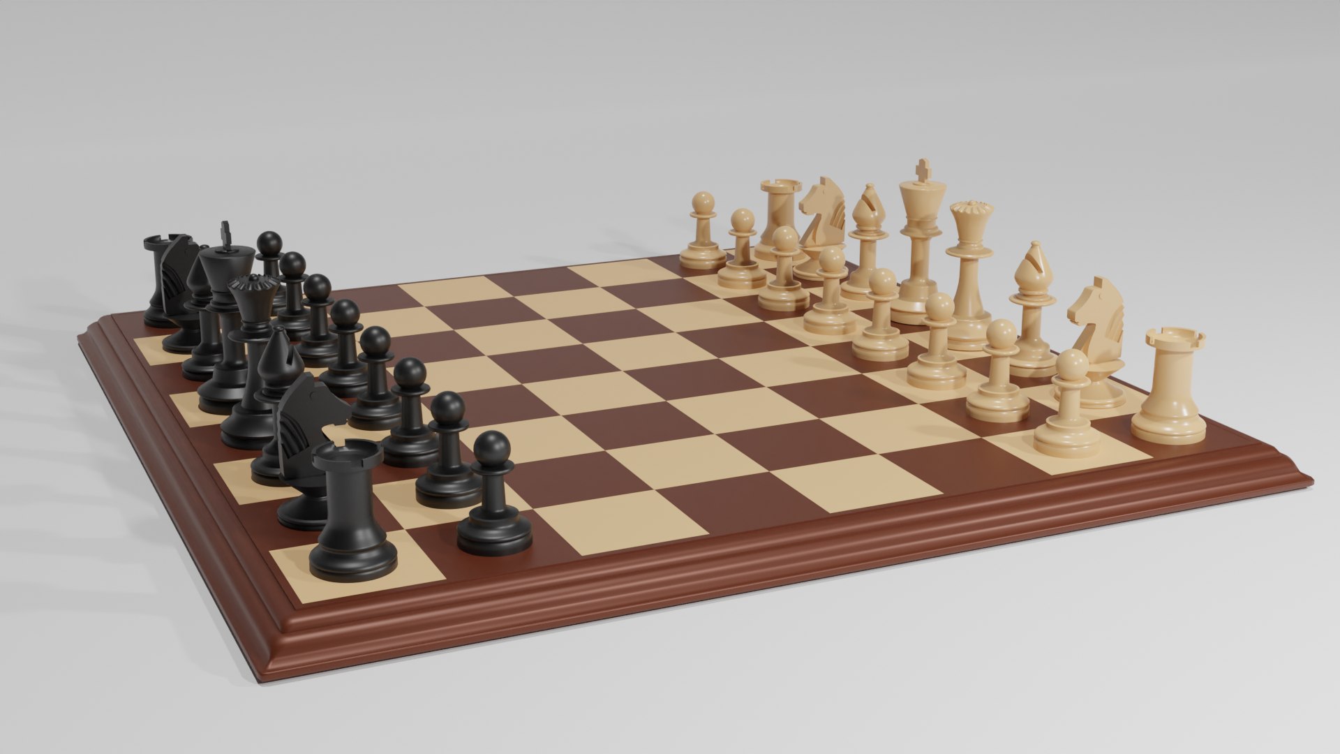 Classic Chess Pieces Set 3D Model 3D Model - TurboSquid 2148629