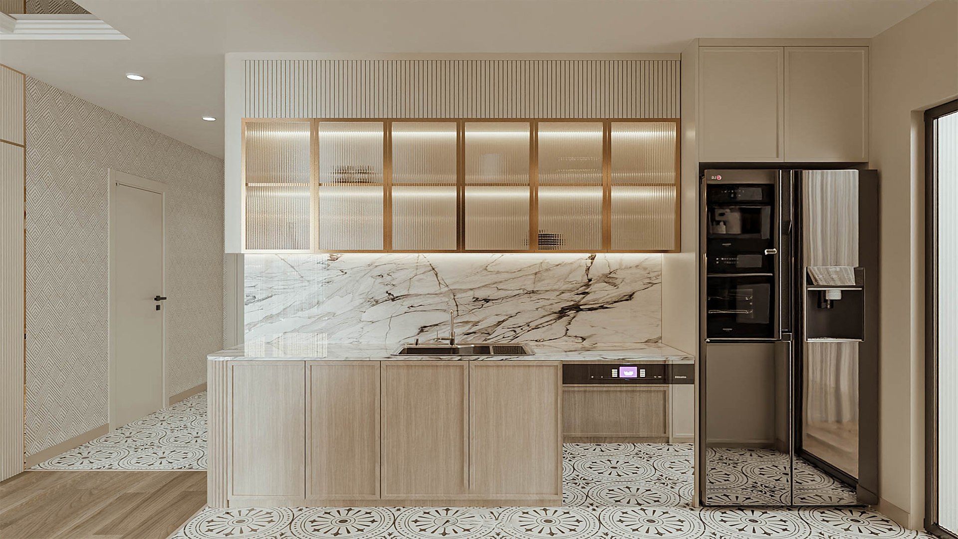 Subtle Elegance - Living Dining Kitchen - Sneechvn - MAX FBX OBJ SKP Simlab Collada Blender 3D ...