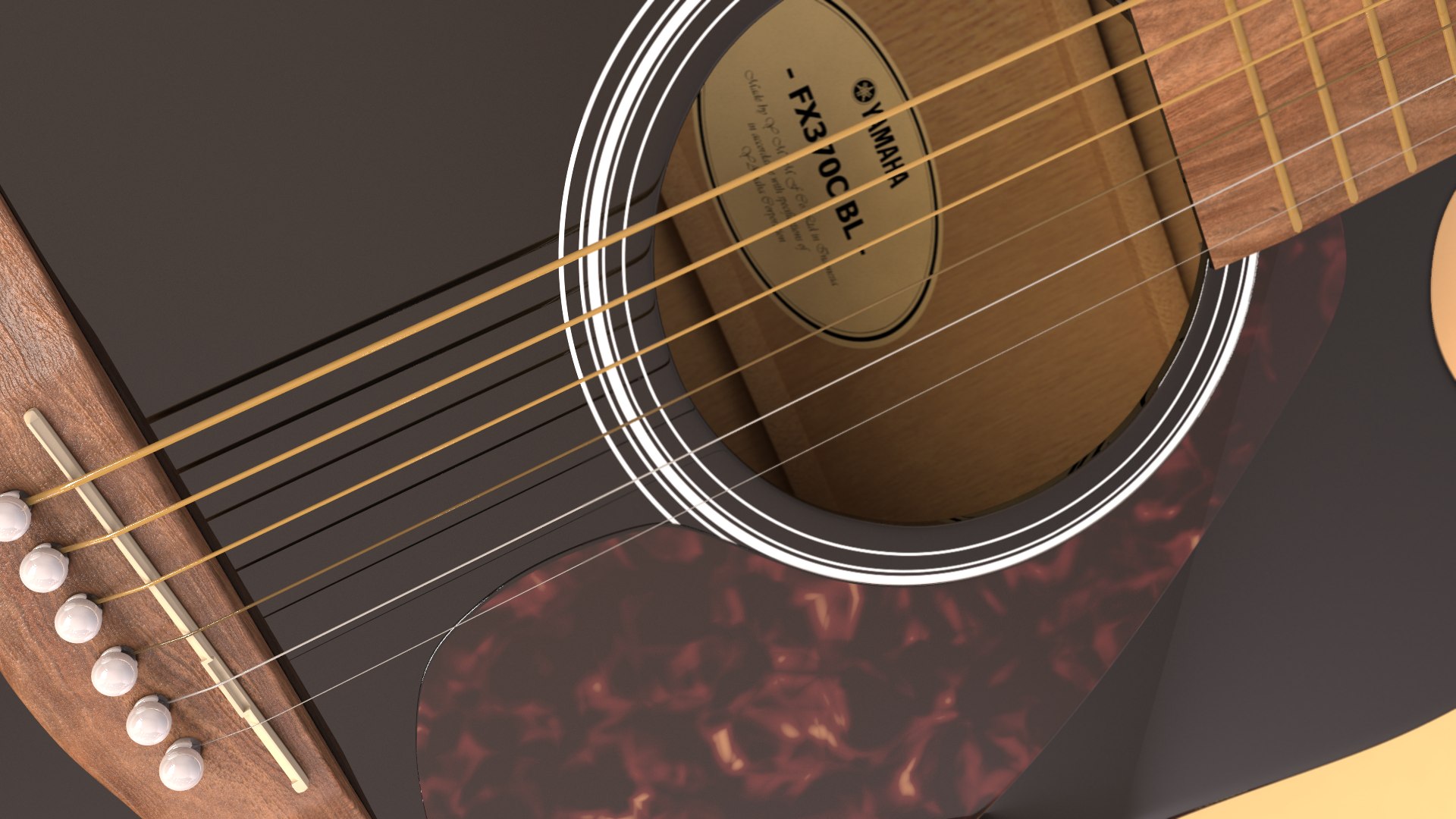 Guitar Instrument 3d Model