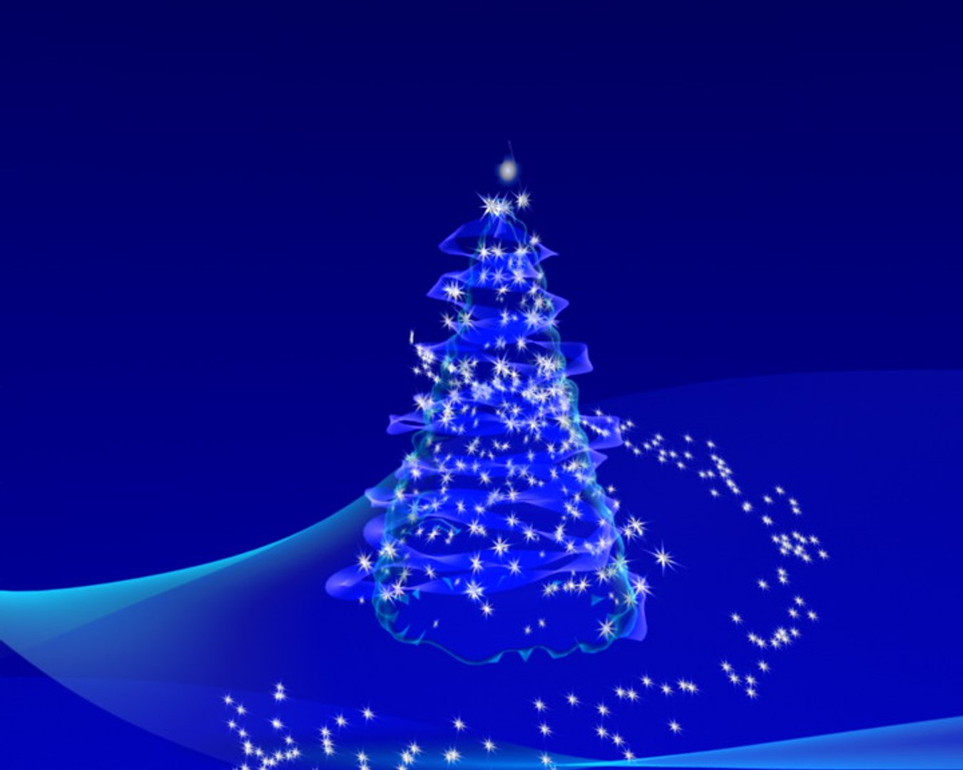 Maya Pine Tree Stars Particles