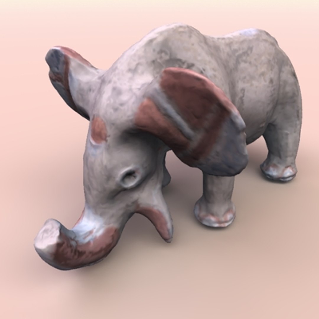 Maya Clay Elephant