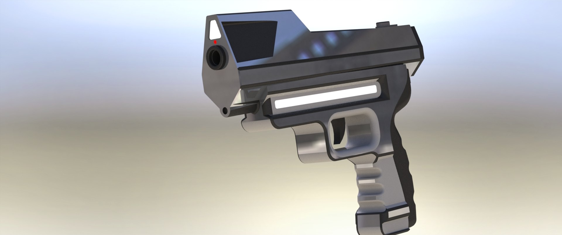 3d Concept Conceptual Gun Model