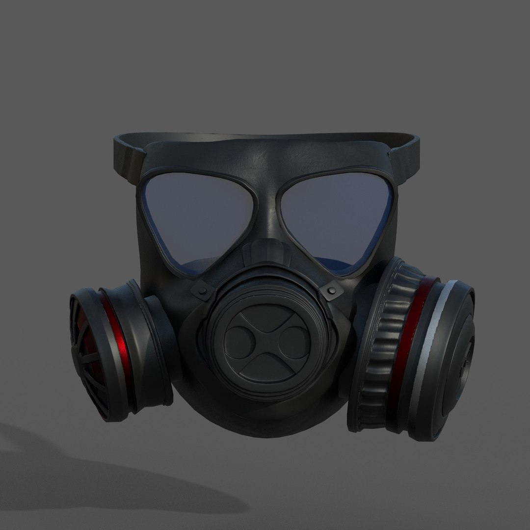Gas mask model - TurboSquid 1609821