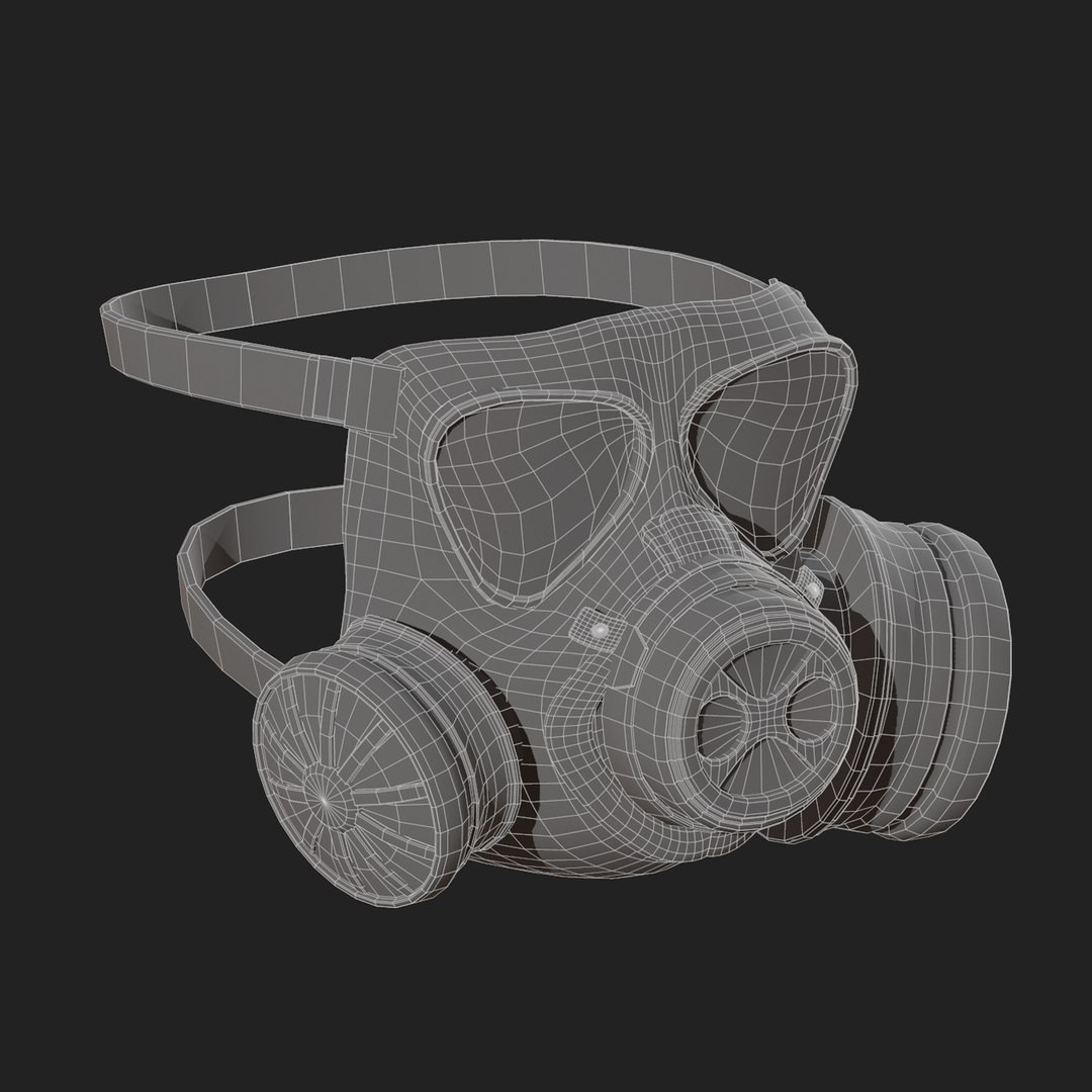 Gas mask model - TurboSquid 1609821