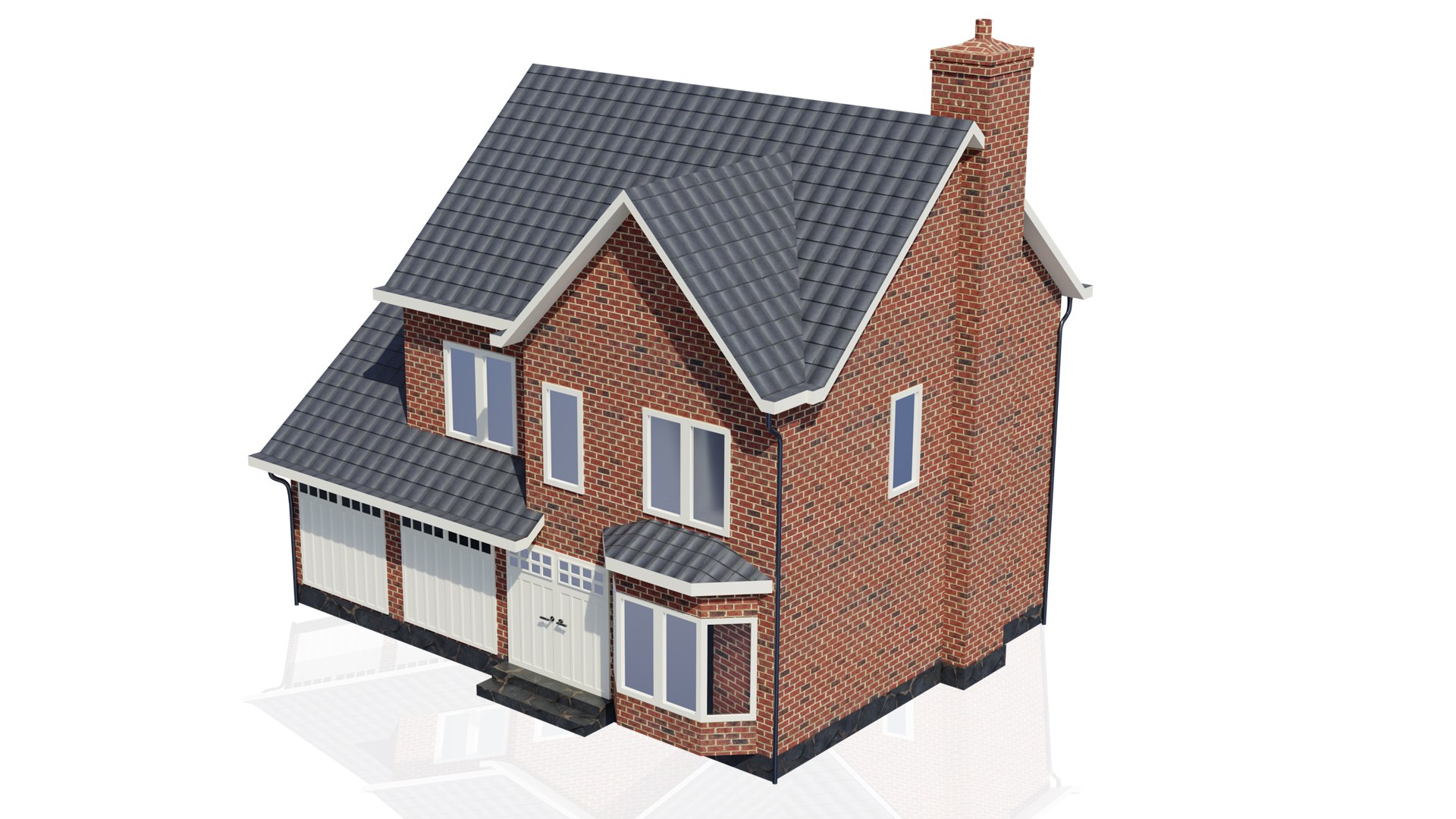 3D Model British House Design 002 - TurboSquid 2119778