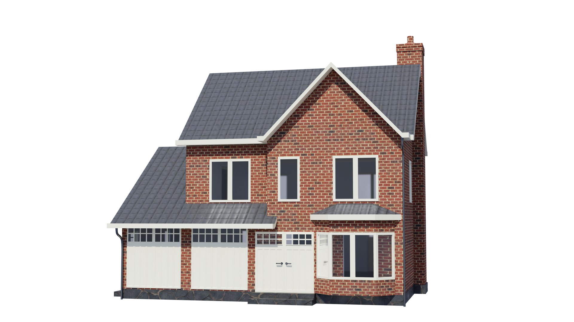 3D Model British House Design 002 - TurboSquid 2119778