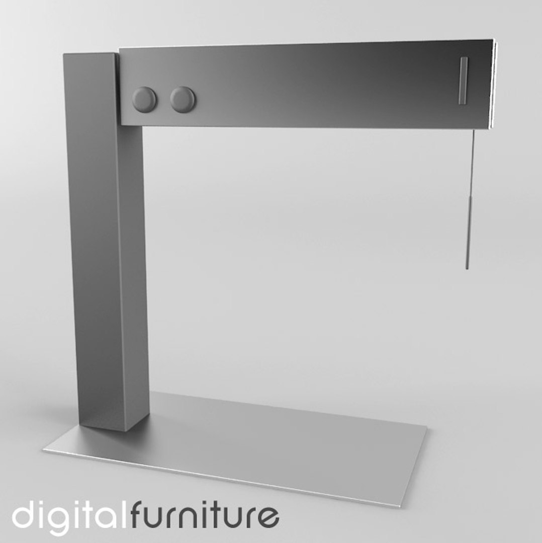 3d desk lamp model