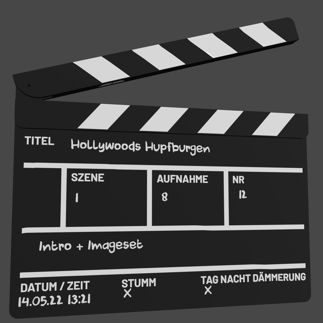 Free 3D Film Slate - TurboSquid 1903705